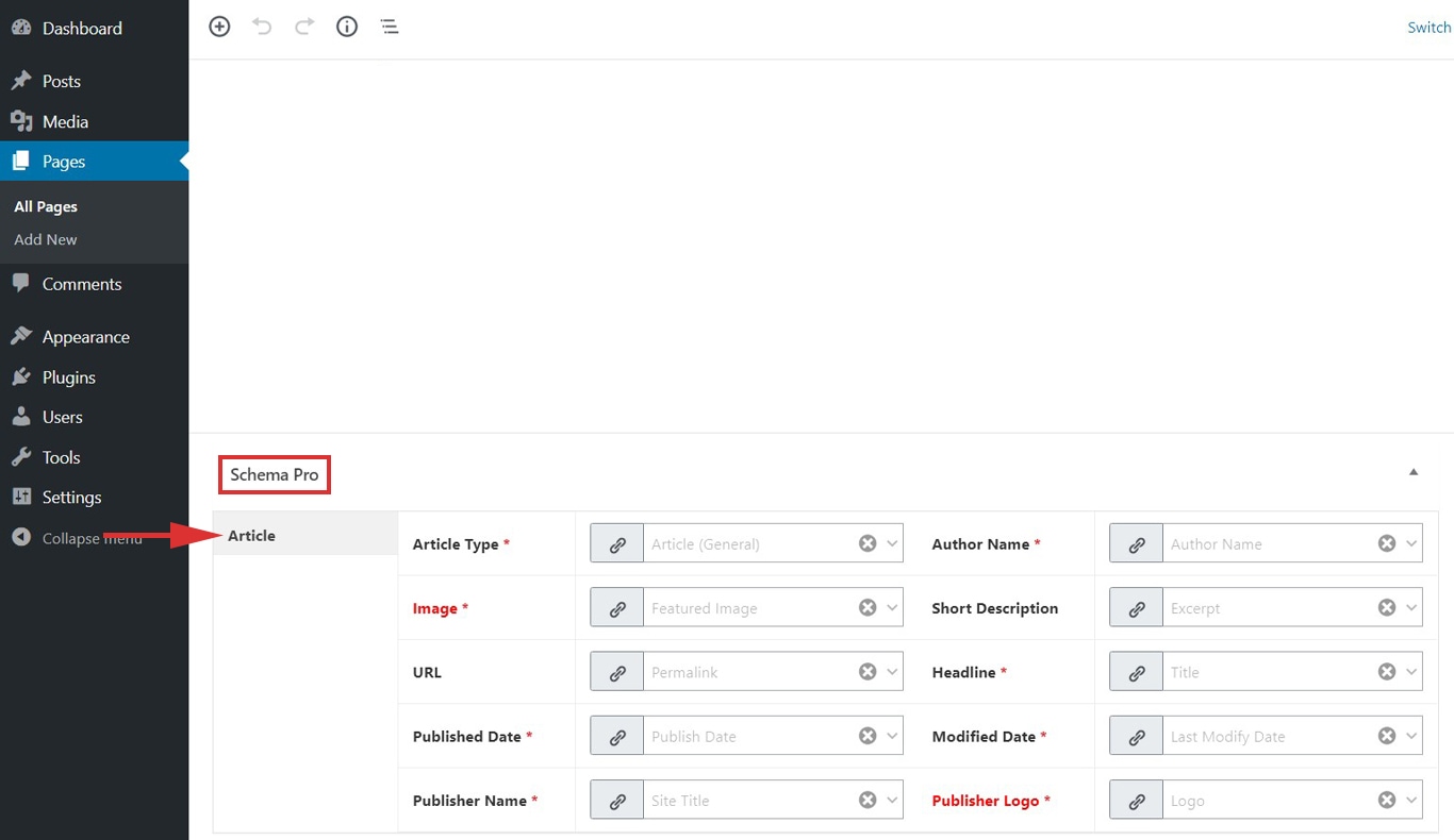 Schema Markup for Article Page - Schema Pro