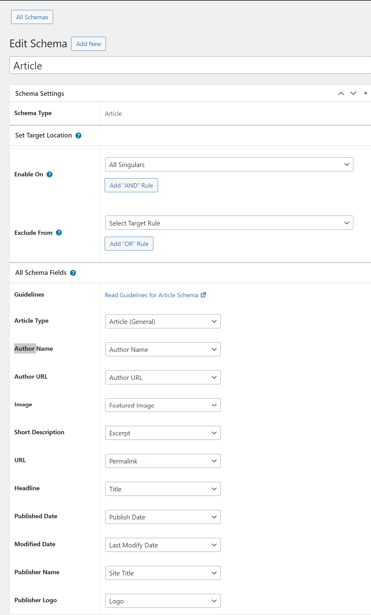 Schema Markup for Article Page - Schema Pro