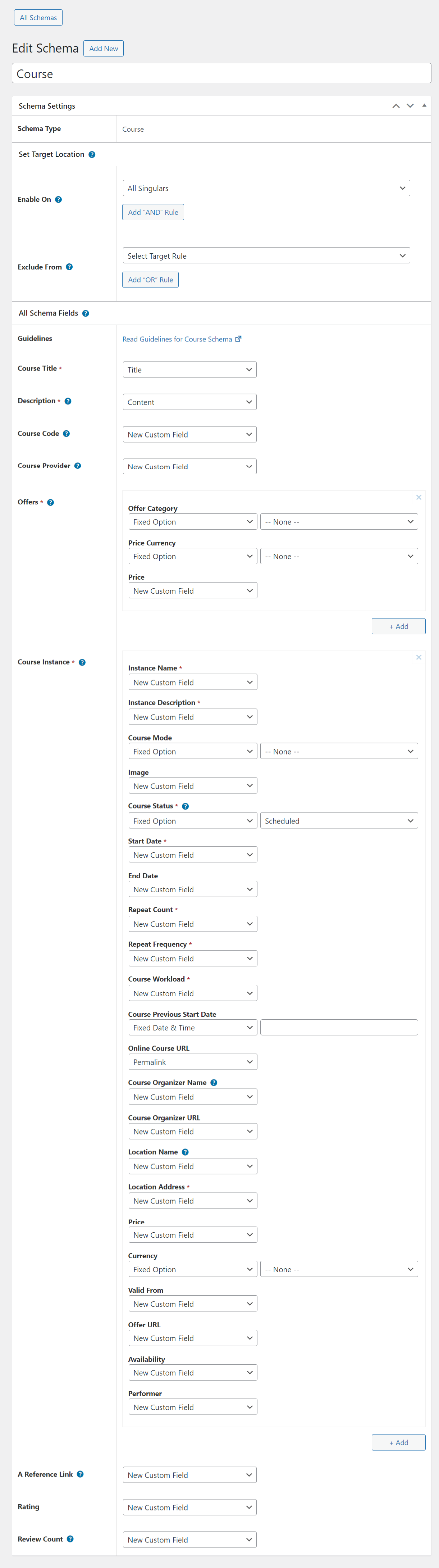 Schema Markup for a Course page - Schema Pro