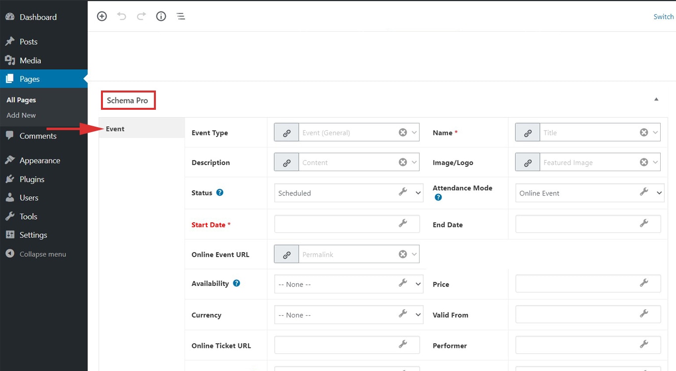 Schema Markup for an Event page - Schema Pro