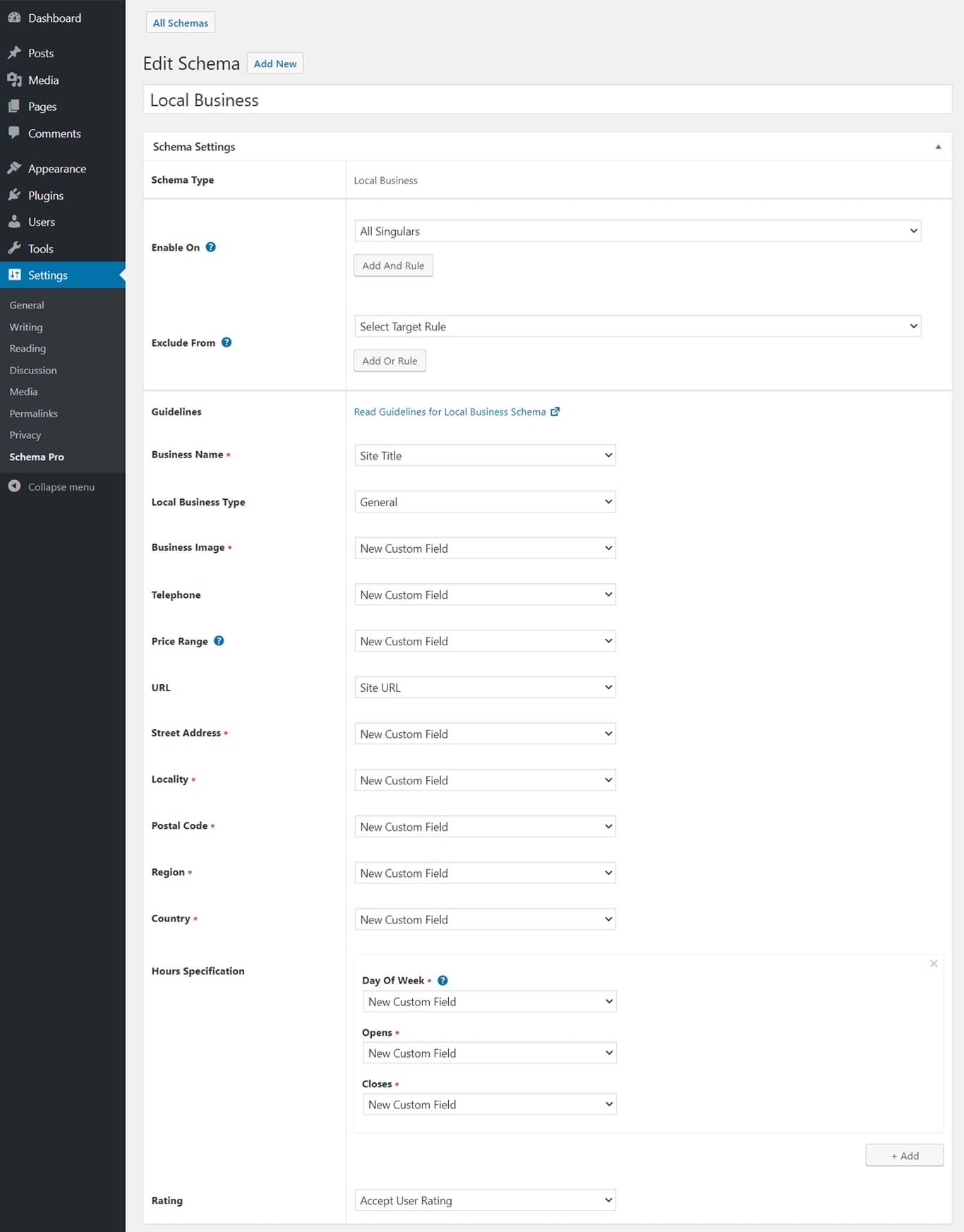 How to Add a Schema markup for a Local Business Page? - Schema Pro
