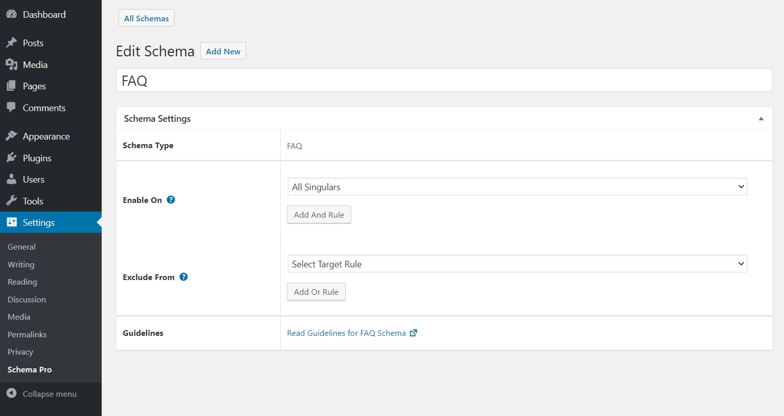 Schema Markup for a FAQ Page