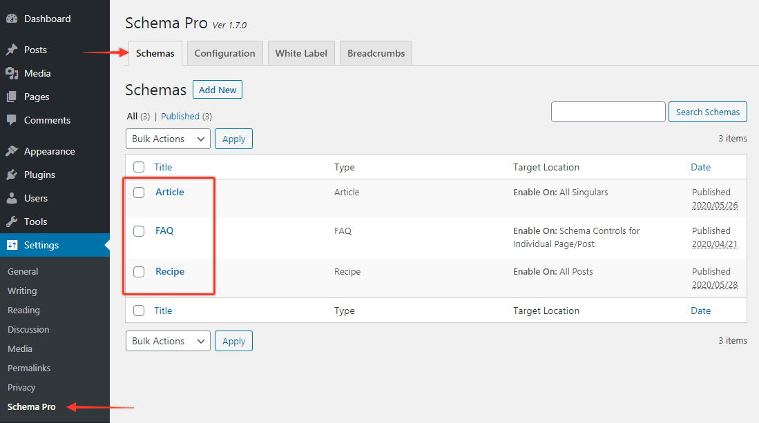 Configure Schema on a Single Page/Post - Schema Pro