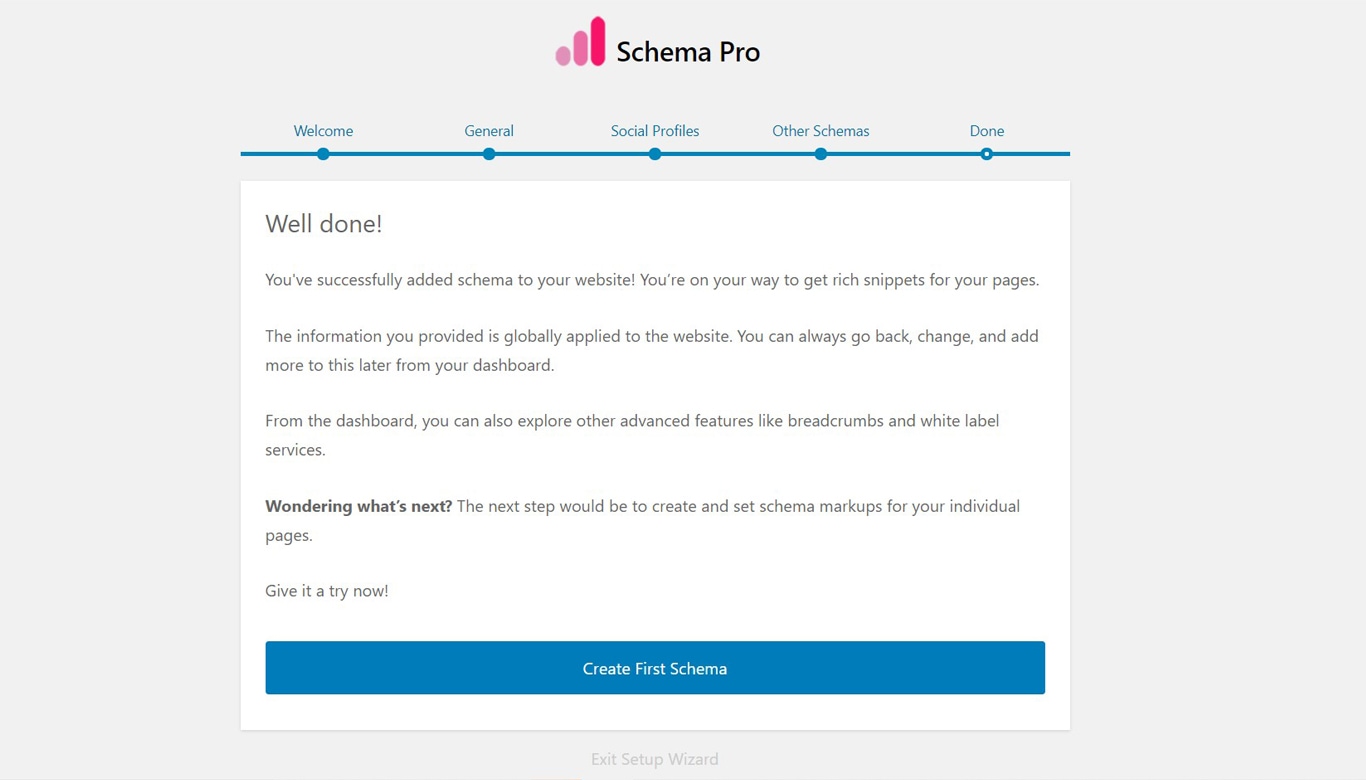 Schema Pro Setup Wizard - Schema Pro