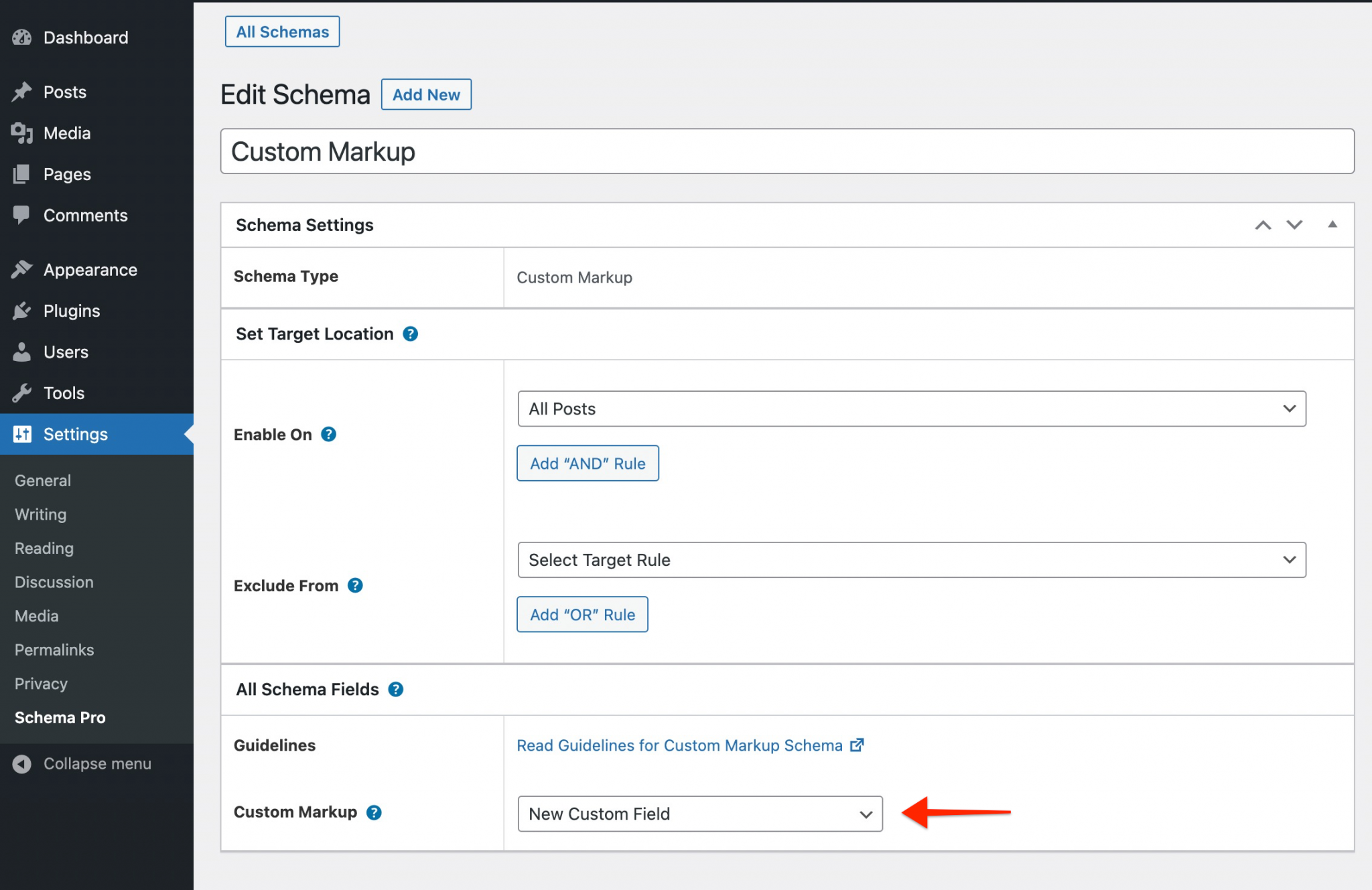 Custom Schema Markup - Schema Pro