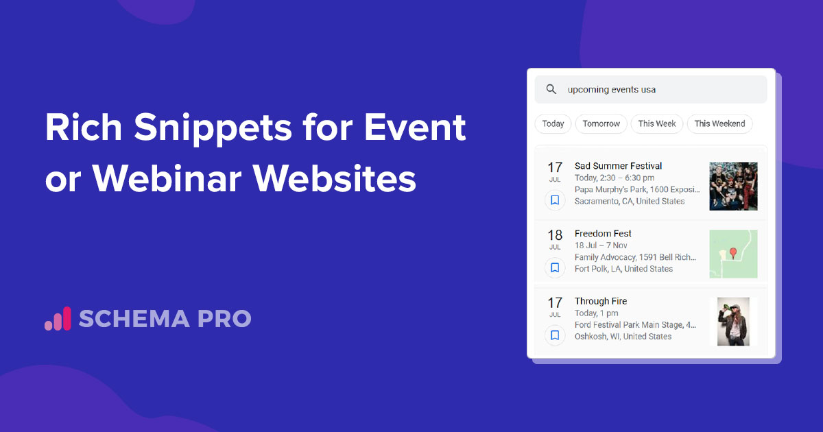 Event Schema WordPress Plugin - Schema Pro