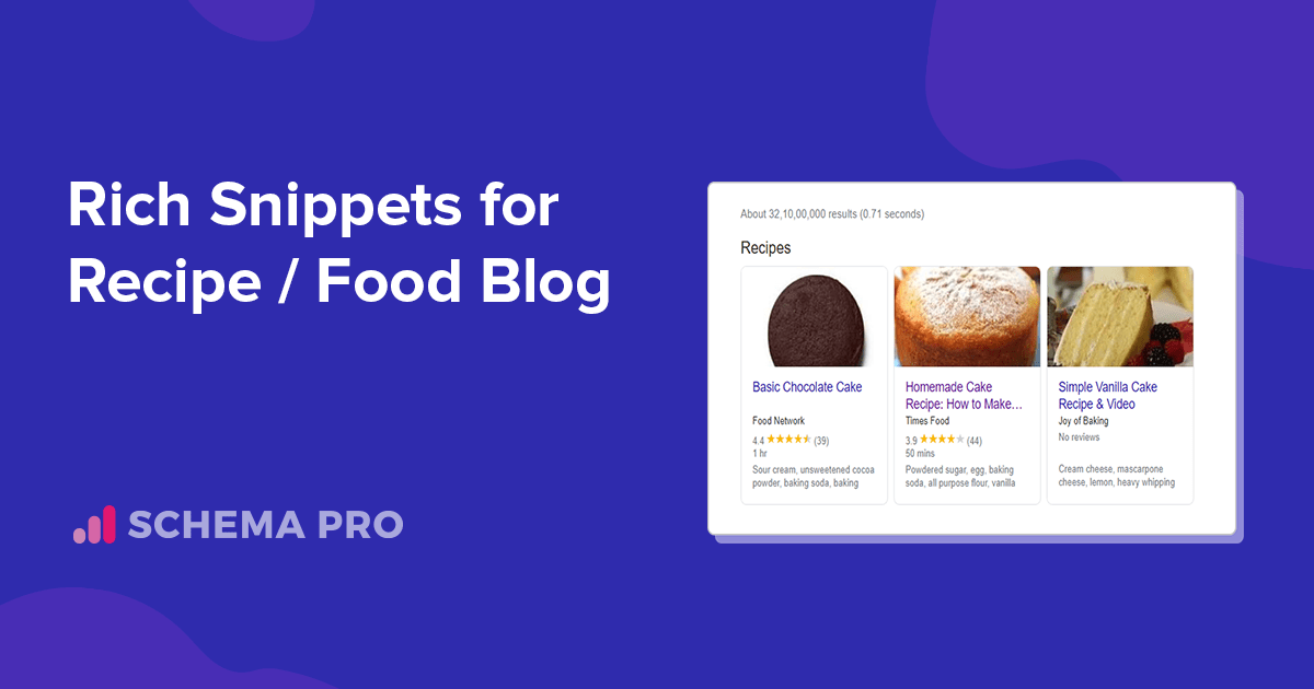 Recipe Schema WordPress Plugin - Schema Pro