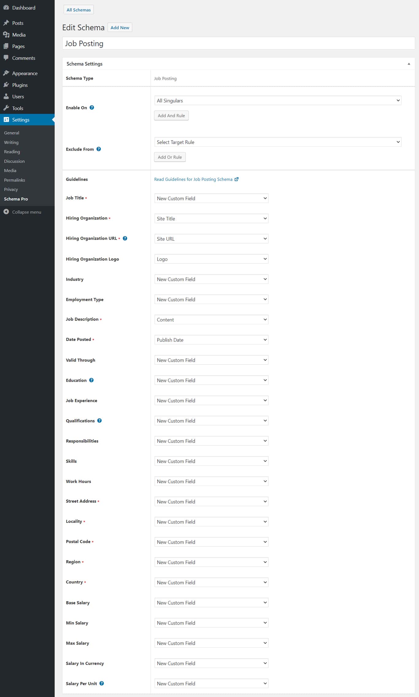 How To Add A Schema Markup For A Job Posting Page Schema Pro